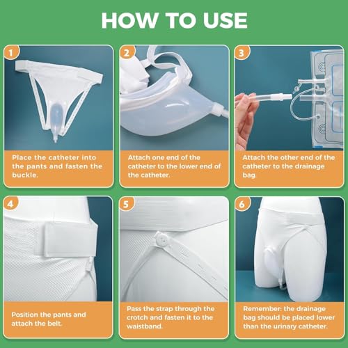 HANNEA® 2PCS Urinal For Men, Urine Collect Bag, Reusable Silicone Urin ...
